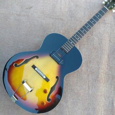 China Custom L-5 Jazz Electric Guitar Hollow Body with P90 Pickup 22 Fret Maple Body Rosewood Fingerboard for sale