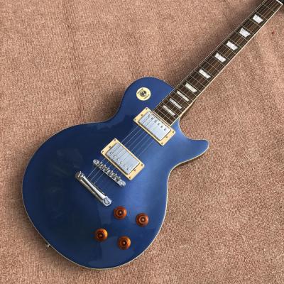 China Custom Shop LP Standard 1959 R9 Electric Guitar Metallic Blue Rosewood 628mm Scale 22 Fret Hard Case for sale