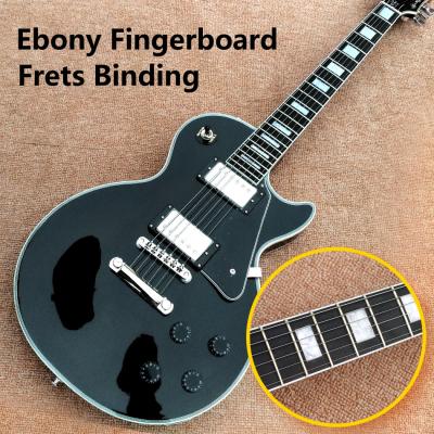 China Custom LP Electric Guitar Mahogany Body Ebony Fingerboard 22 Frets Chrome Hardware for sale