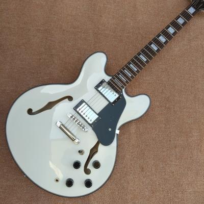 China Hollow Body Jazz Electric Guitar Maple Body Rosewood Fingerboard 22 Fret OEM Custom for sale
