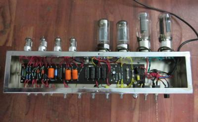 China Custom Twin Style Hand Wired Point to Point Electric Guitar Amplifier Chassis with Ruby Tubes 40W for sale