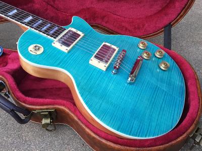 China Custom LP Electric Guitar Rosewood Fingerboard Solid Mahogany Body 22 Fret Tobacco Burst for sale