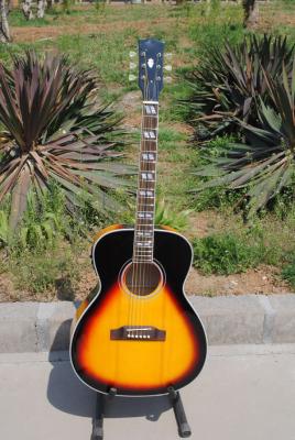 China J200 Sunburst Acoustic Guitar 20 Fret Maple Neck Rosewood Fingerboard OEM for sale