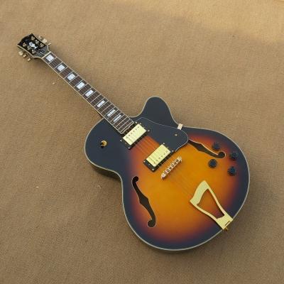 China China L5 Electric Guitar Tiger Flame Finish 22 Fret Basswood Body Maple Neck for sale