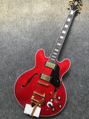 China Classic Red ES 335 Jazz Guitar Bigsby Tremolo Ebony Fingerboard 22 Fret Electric Guitar for sale