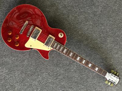China Wholesale LP Custom Shop Red Electric Guitar Mahogany Body Rosewood Fretboard 22 Fret China Factory for sale
