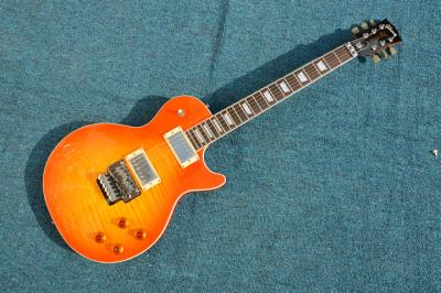 China Custom Electric Guitar LP Style Mahogany Body Ebony Fretboard 22 Frets Floyd Rose for sale