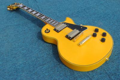 China Dark Yellow LP Custom Electric Guitar Mahogany Body 22 Fret Ebony Fingerboard for sale