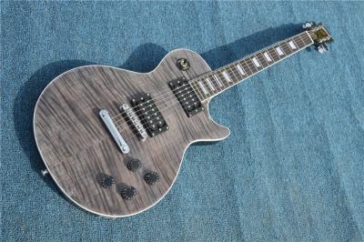 China Custom Shop Black Electric Guitar 22 Fret Mahogany Body Rosewood Fingerboard LP Style for sale