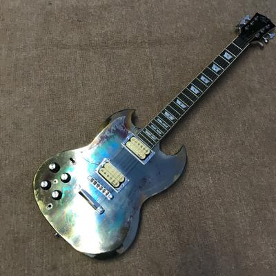 China LED Light Acrylic Electric Guitar 22 Fret Rosewood Fingerboard LP Style for sale