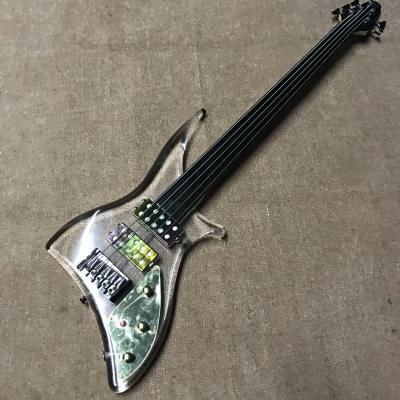 China LED Light Acrylic Electric Guitar with Rosewood Fingerboard 22 Frets OEM Custom for sale