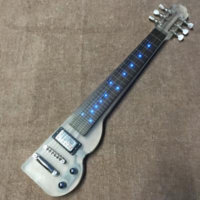 China LED Light Acrylic Electric Guitar with Maple Fingerboard 22 Fret LP Style for sale