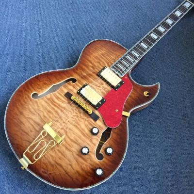 China Hollow Body L-5 Jazz Electric Guitar 22 Fret Quilted Maple Top Mahogany Body for sale