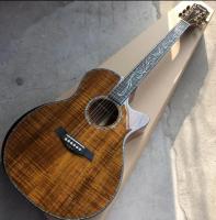 China Custom All Koa Wood 40 Inch PS14 Cutaway Acoustic Guitar Abalone Tree of Life Ebony with Custom Logo for sale