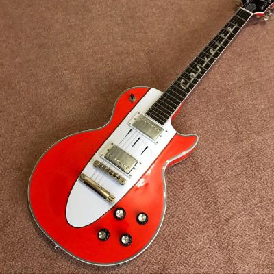 China Custom Orange LP Electric Guitar Mahogany Body Neck 22 Fret Rosewood Fingerboard for sale