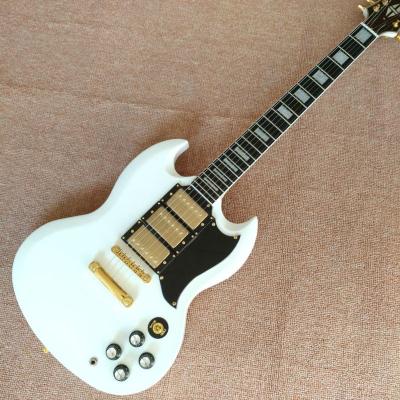 China Mahogany SG Electric Guitar 22 Fret Ebony Fingerboard Gold Hardware Passive Pickups for sale