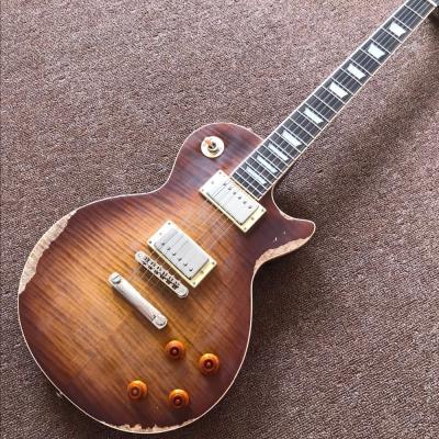 China Custom Shop LP Relic Electric Guitar Mahogany Body Rosewood Fretboard 22 Frets for sale