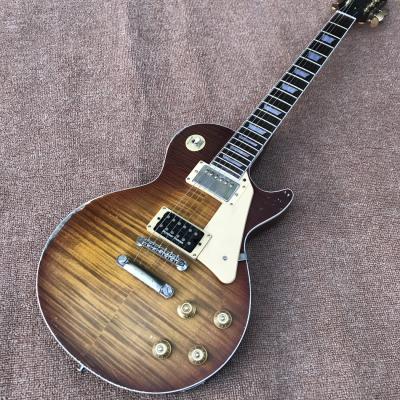 China Relic LP Electric Guitar Tobacco Burst Mahogany Body 22 Fret Tune-o-Matic Bridge for sale