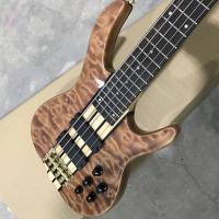 China Custom 5 String Bass Guitar Rosewood Fingerboard 22 Frets Basswood Body Mahogany Neck for sale