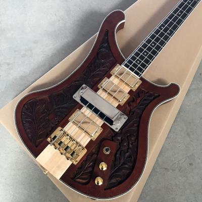 China Custom 4 String Bass Guitar Ebony Fingerboard 22 Frets Basswood Body Mahogany Neck for sale