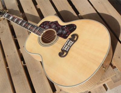China Flame Maple Natural Electric Acoustic Guitar GB200 Spruce Top 21 Frets for sale