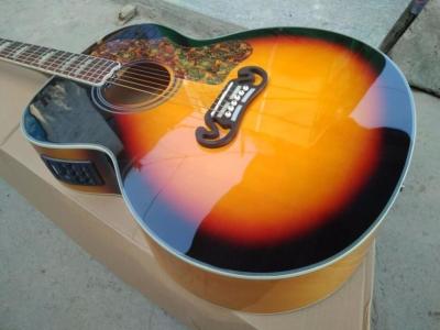 China Chibson Sunburst G200 Acoustic Electric Guitar Spruce Top 21 Frets Fishman Presys Blend for sale