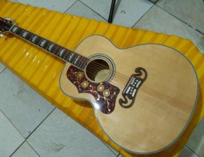 China Left Handed G200 Acoustic Electric Guitar Solid Spruce Top 21 Frets Mahogany Neck for sale