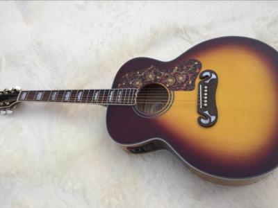 China Tobacco Sunburst GB200 Acoustic Electric Guitar Spruce Top 21 Frets for sale