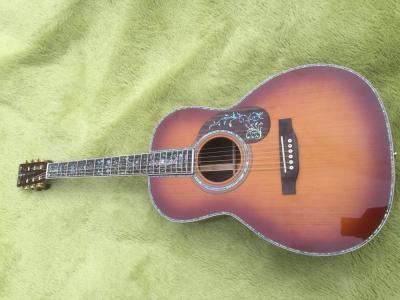 China Custom 000 Deluxe Acoustic Guitar Solid Spruce Top 39 Inch Ebony Fingerboard for sale