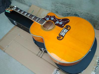 China 43 Inch Cutaway G200 Classical Acoustic Guitar Picea Spruce Top Maple Back Sides Rosewood Fretboard for sale