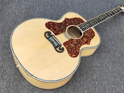 China 43 Inch G200 Classical Acoustic Guitar Solid Spruce Top Ebony Fretboard Abalone Inlay for sale