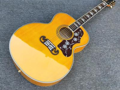 China Tiger Flame Maple G200vs Acoustic Guitar 43 inch Yellow Spruce Top Mahogany Neck Rosewood Fretboard for sale