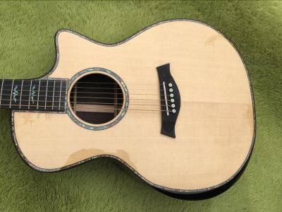 China Cutaway 814 Acoustic Guitar Solid Spruce Top Ebony Fingerboard 22 Frets Rosewood Back for sale