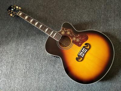China Custom 43 Inch Acoustic Electric Guitar G200 Cutaway AAA Sitka Solid Spruce Top Fishman Pickup for sale