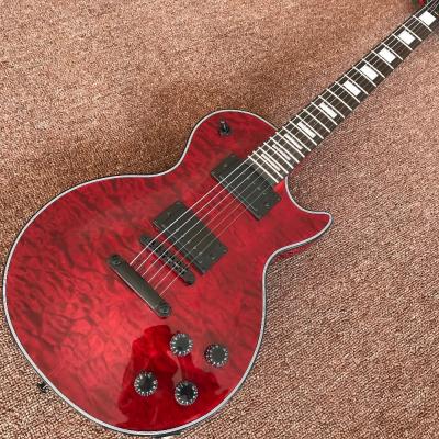 China Custom Red LP Electric Guitar 6 Strings Mahogany Body Rosewood Fingerboard 22 Frets for sale