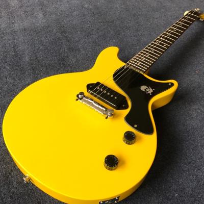 China 1959 LP Junior Electric Guitar Yellow Mahogany Body Neck 22 Fret Rosewood Fingerboard for sale