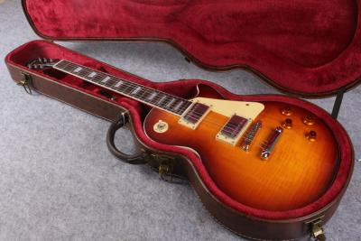 China R9 Vos custom Tiger Flame Maple top LP Electric Guitar silver hardware for sale