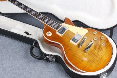 China Solid Maple LP Electric Guitar Tone Pro Bridge 22 Fret Mahogany Body Rosewood Fingerboard Aged Parts for sale