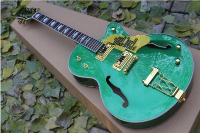 China Semi Hollow Body Archtop Jazz Electric Guitar with Bigsby and Gold Hardware for sale