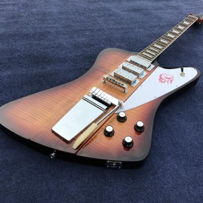 China Custom Shop Electric Guitar with Maestro Vibrola 22 Fret Flamed Maple Body for sale