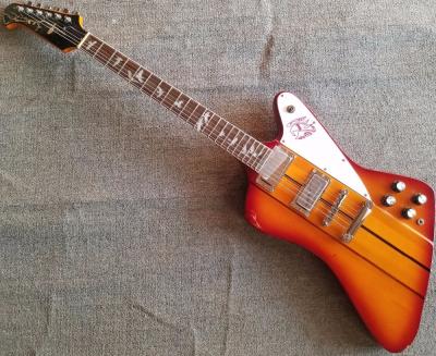 China Firehawk Custom Firebird Electric Guitar Basswood Body Mahogany Neck 22 Fret Red for sale