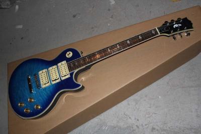 China Wholesale LP Ace Frehley Signature Blue Electric Guitar Mahogany Body 22 Fret for sale