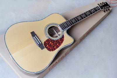 China Custom 41 Inch Acoustic Guitar Solid Spruce Top Rosewood Back 22 Frets Cutaway for sale