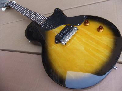 China Custom Wholesale LP Junior Electric Guitar Mahogany Body 22 Fret Rosewood Fingerboard Brown for sale