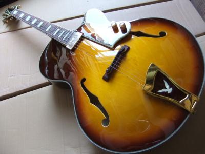 China Wholesale L5 Jazz Electric Guitar 22 Fret Mahogany Body Rosewood Fingerboard Sunburst for sale