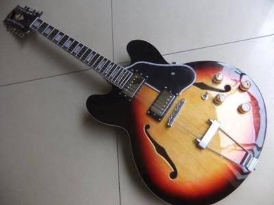China Wholesale 12 String Semi Hollow ES 335 Model Electric Guitar Sunburst Mahogany 22 Fret for sale