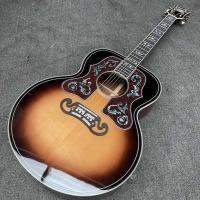 China Custom 43 Inch Acoustic Guitar Gibson SJ200 Cocobolo Back Side Folk Classic Guitar for sale