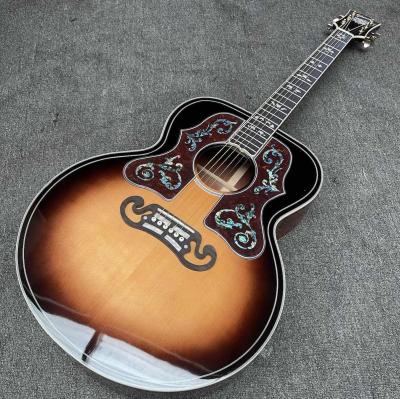 China Custom 43 Inch Acoustic Guitar Gibson SJ200 Cocobolo Back Side Folk Classic Guitar for sale