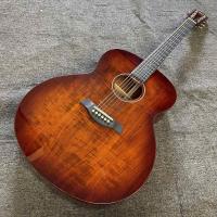 China Custom 43 Inch KOA Wood Jumbo Acoustic Guitar with BB Band Electronic 21 Frets for sale