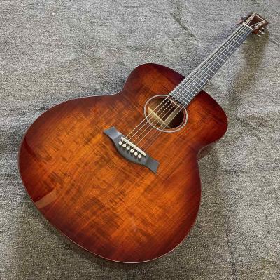 China Custom 43 Inch KOA Wood Jumbo Acoustic Guitar with BB Band Electronic 21 Frets for sale